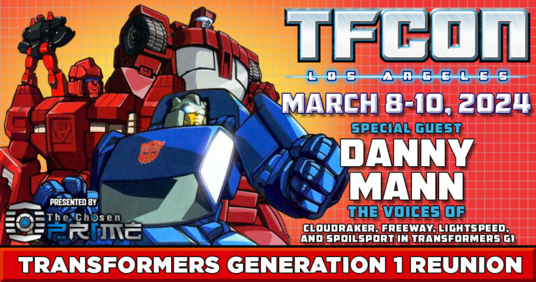 Transformers voice actor Danny Mann to attend TFcon Los Angeles 2024