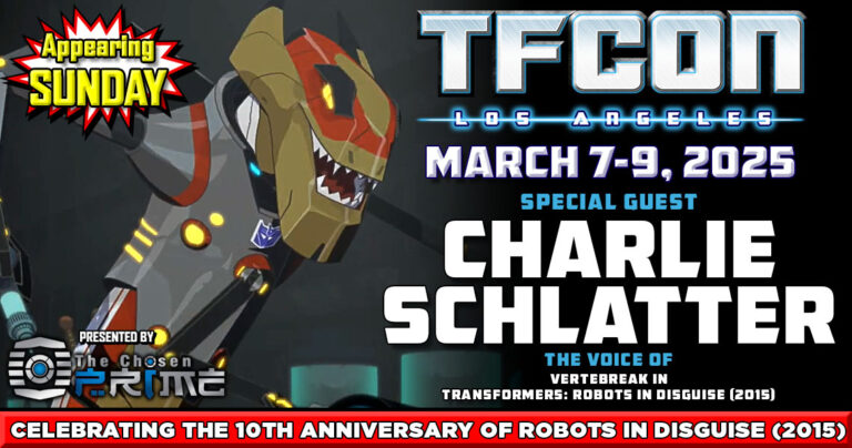 Transformers voice actor Charlie Schlatter to attend TFcon Los Angeles 2025
