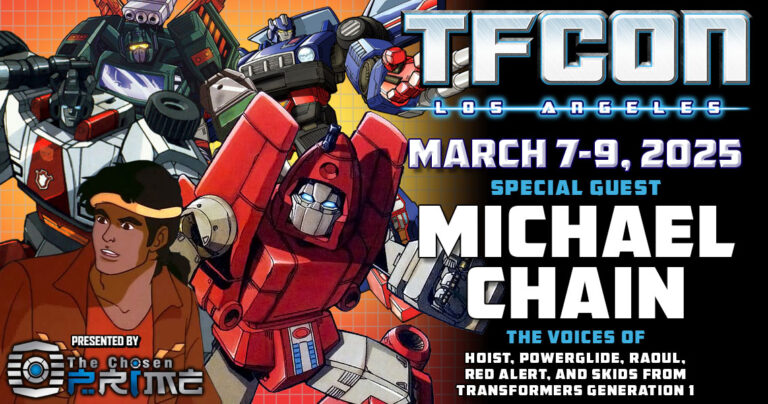 Transformers voice actor Michael Chain to attend TFcon Los Angeles 2025